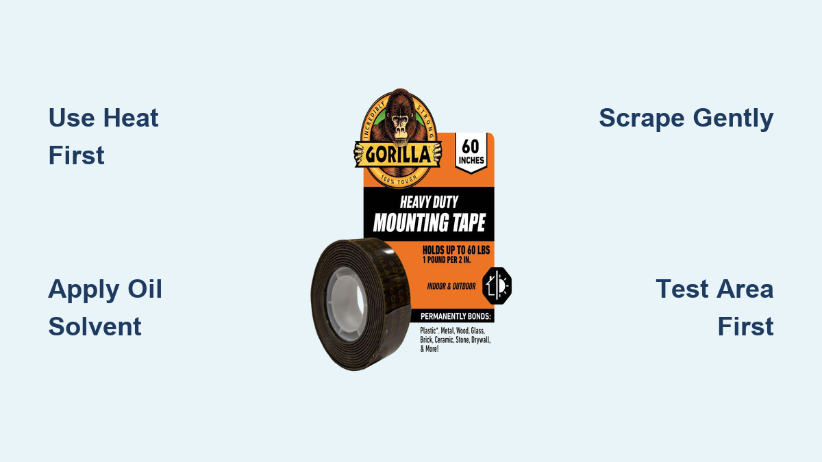 How To Remove Gorilla Tape Adhesive