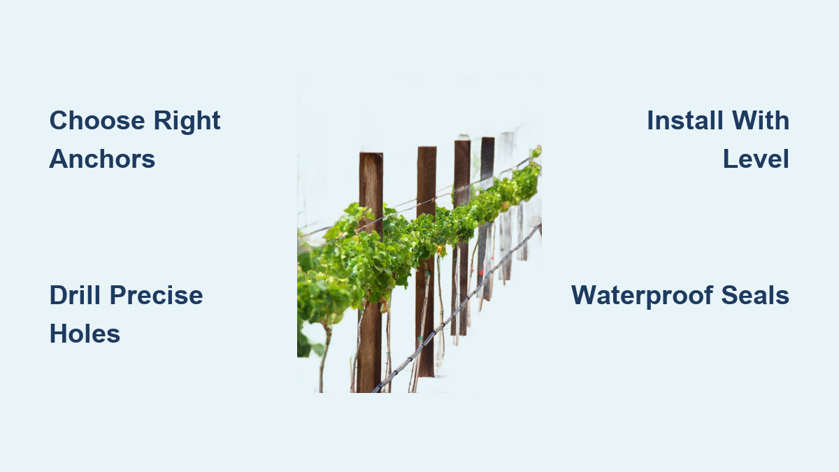 How to Mount a Trellis on Brick Wall